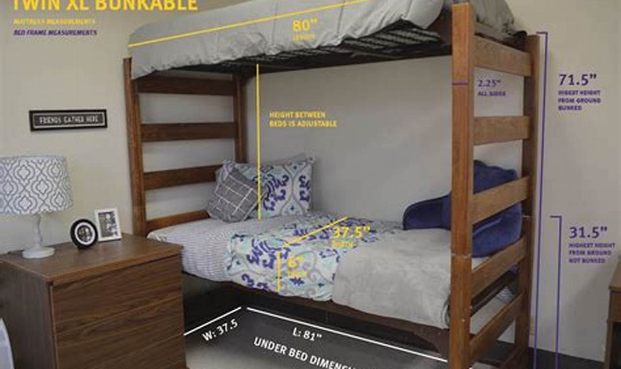 Dorm Room: College Mattress Size Guide & Dimensions